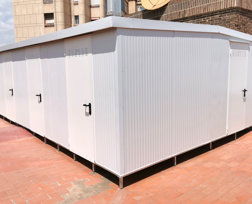 Trasteros prefabricados Amplia. Módulos prefabricados metálicos
