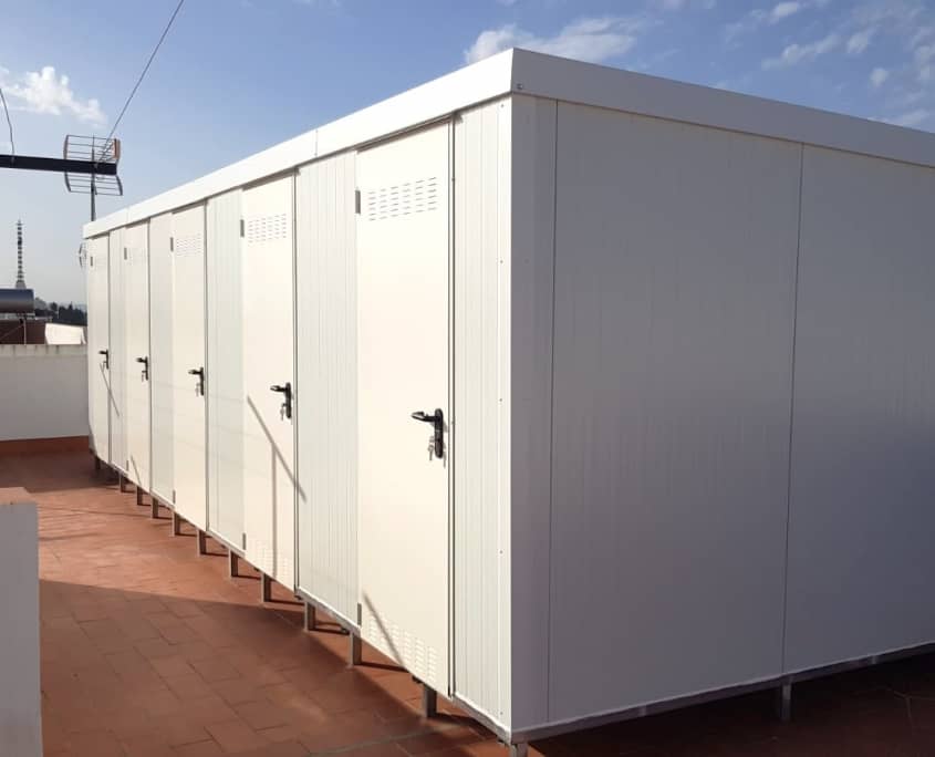 Trasteros prefabricados Amplia. Módulos prefabricados metálicos