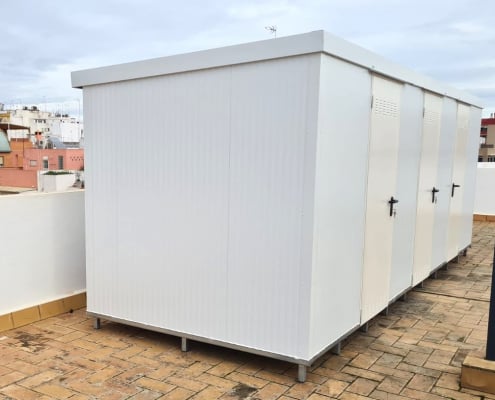 Trasteros prefabricados Amplia. Módulos prefabricados metálicos