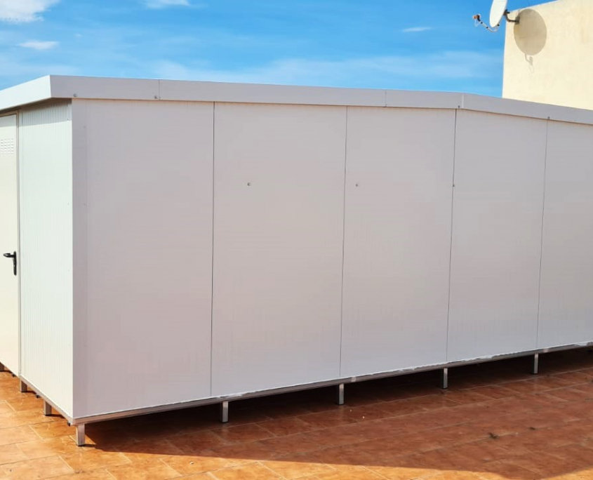 Trasteros prefabricados Amplia. Módulos prefabricados metálicos